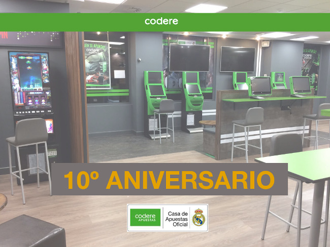 CODERE APUESTAS celebrará su 10º aniversario en Madrid en una cita especial