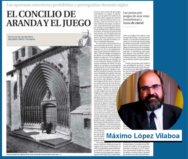 Máximo López, Director de Juego de Castilla y León, escribe en Diario ...