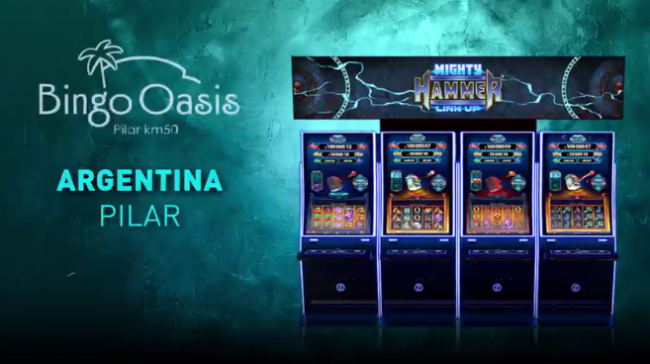 ZITRO presenta Mighty Hammer en el Bingo Oasis de Pilar, Argentina VÍDEO